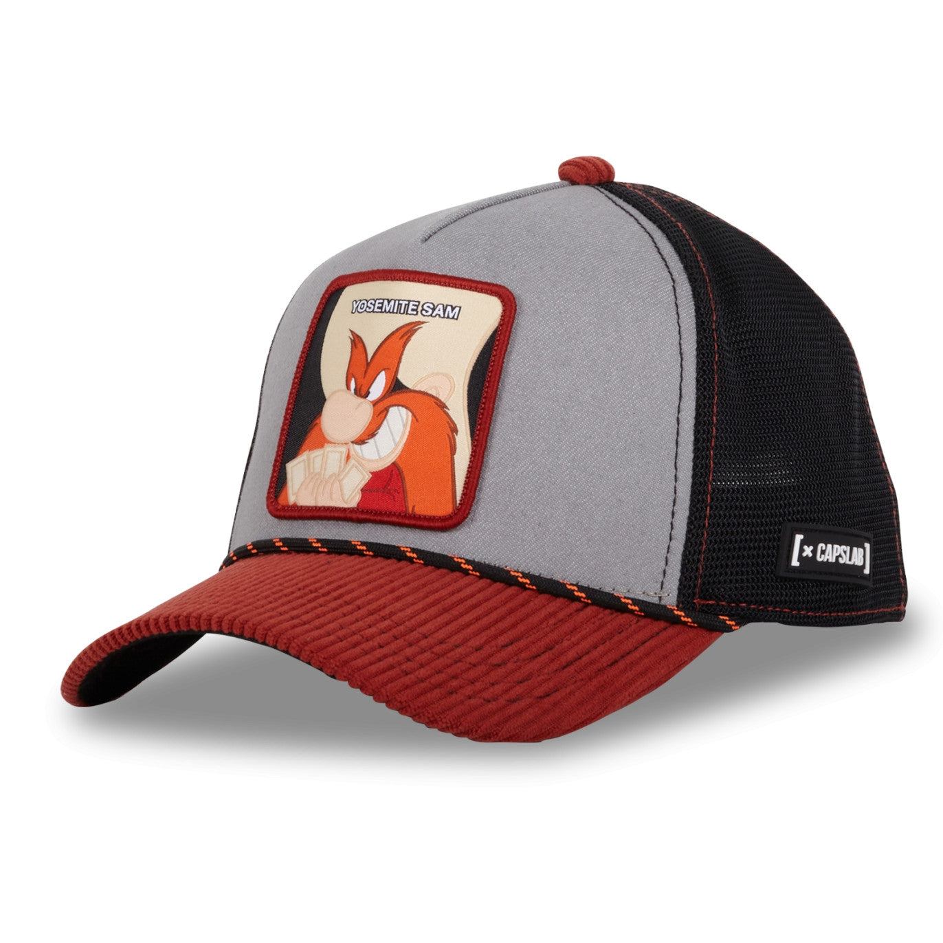 CAPSLAB Looney Tunes Yosemite Sam Gray Brown Velvet – Capsleb